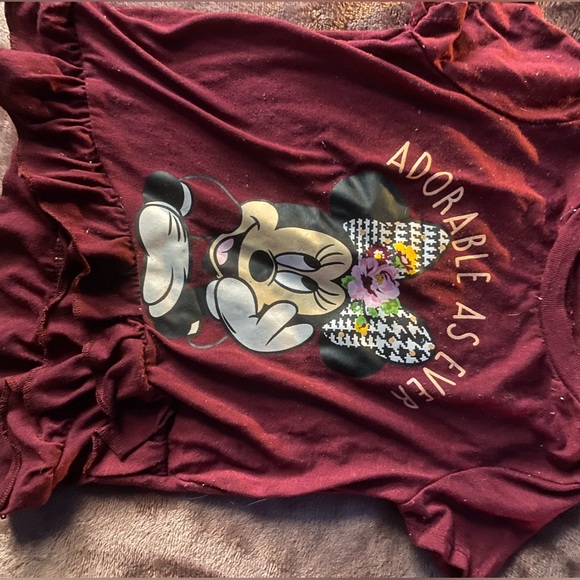 Disney | Shirts & Tops | Disney Junior 24 Month Minnie Mouse Ruffley ...